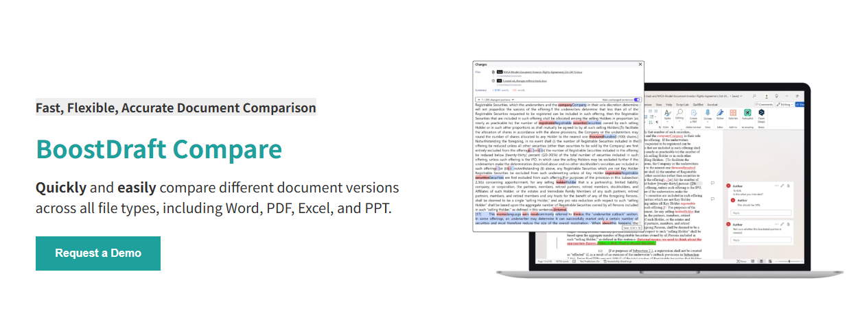 BoostDraft Announces the Launch of BoostDraft Compare, the Ultimate Document Comparison Tool for ...
